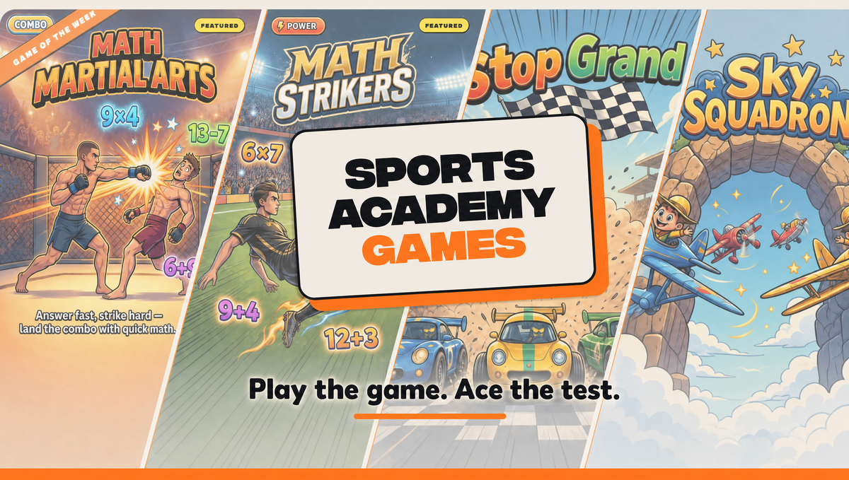 Math Games for Grade 11 — Sports Academy Games